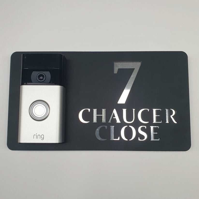 Ring Doorbell House Sign - Personalised Plaque with Door Number – next ...