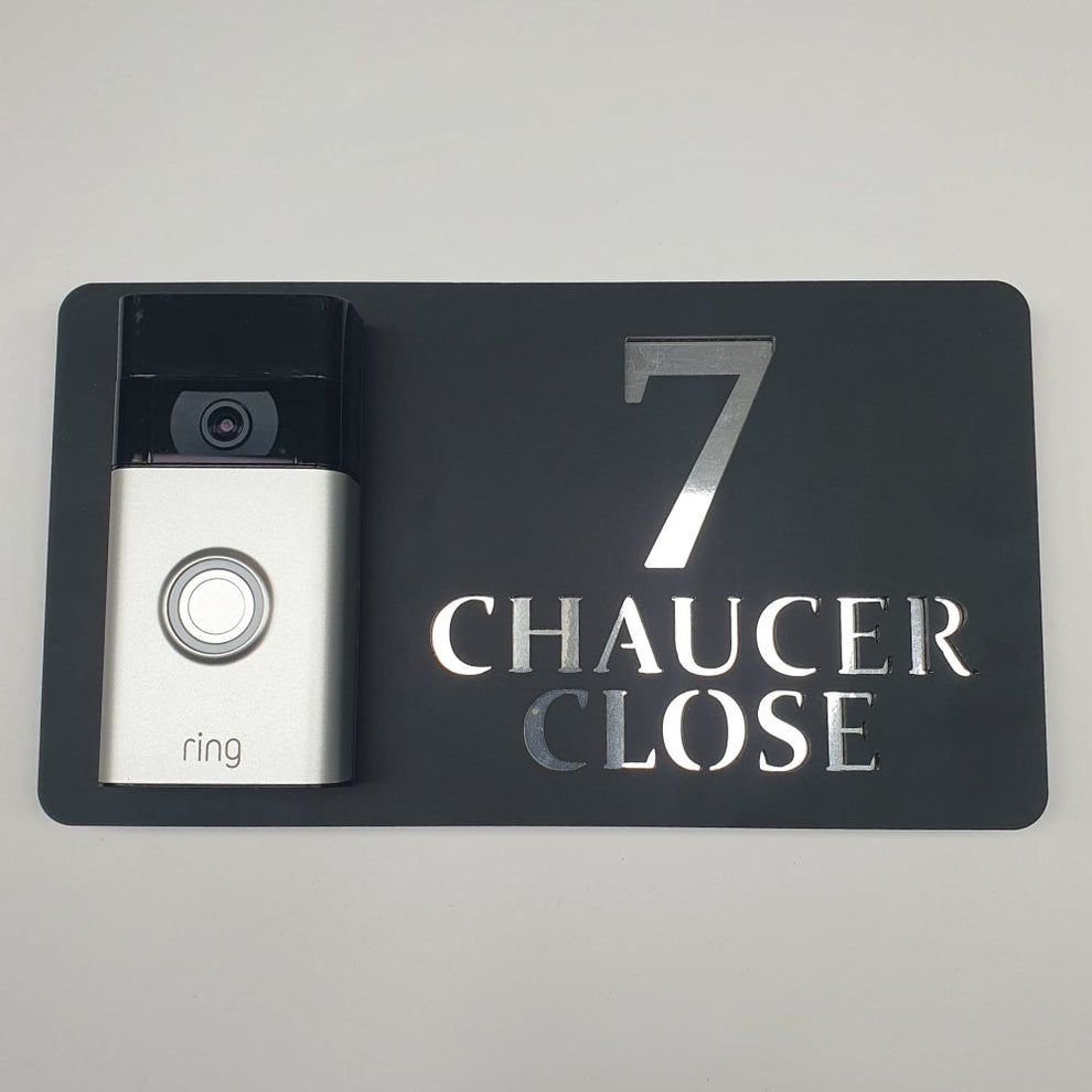 Ring Doorbell House Sign - Personalised Plaque with Door Number – next ...