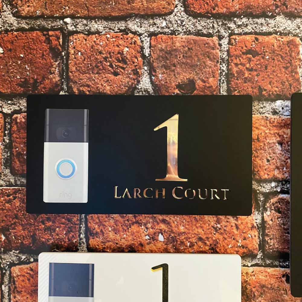 Ring Doorbell House Sign - Personalised Plaque with Door Number – next ...
