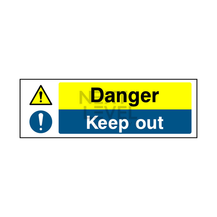 Danger Keep Out Safety Sign - Ensuring Restricted Access and Safety ...