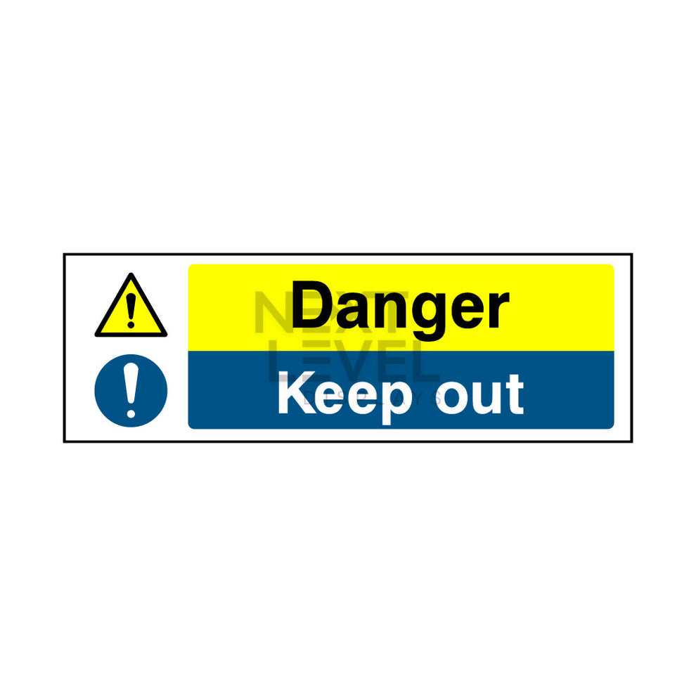 Danger Keep Out Safety Sign - Ensuring Restricted Access and Safety ...