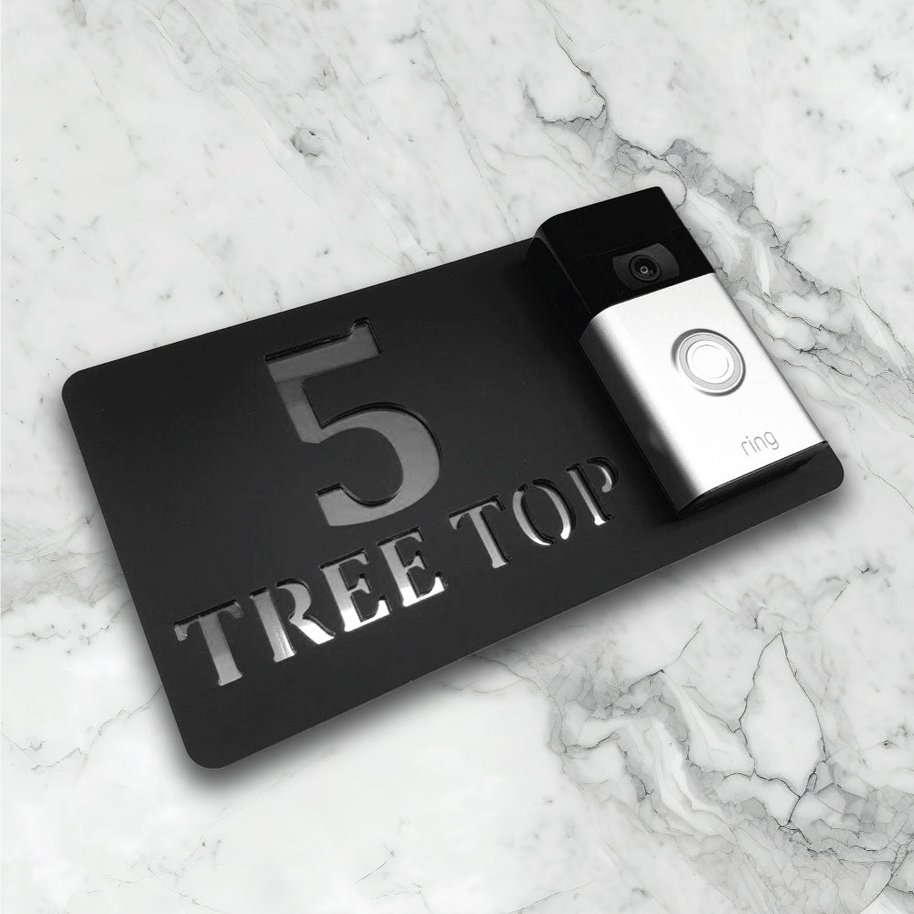 Ring Doorbell House Sign - Personalised Plaque with Door Number – next ...